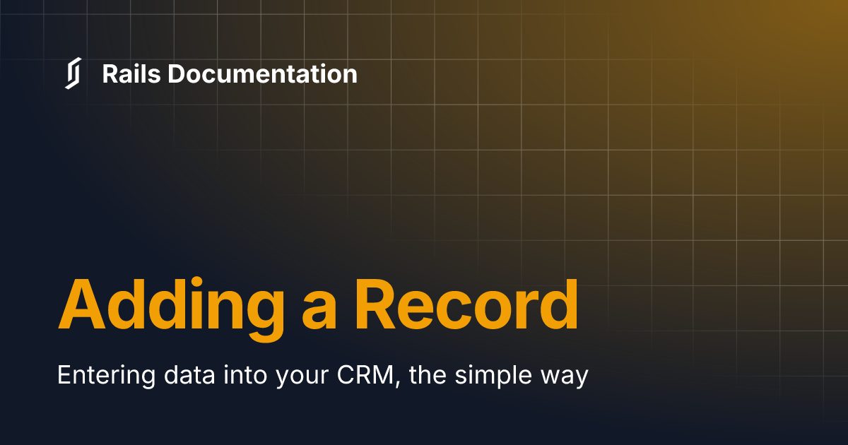 Adding a Record | Rails Documentation